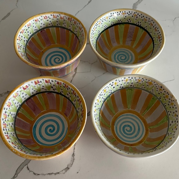 MacKenzie-Childs | Dining | Mackenzie Childs Bowls Group Of 4 | Poshmark